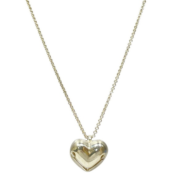 Tiffany & Co. | Jewelry | Tiffany Vintage Heart Bell Necklace Silver ...